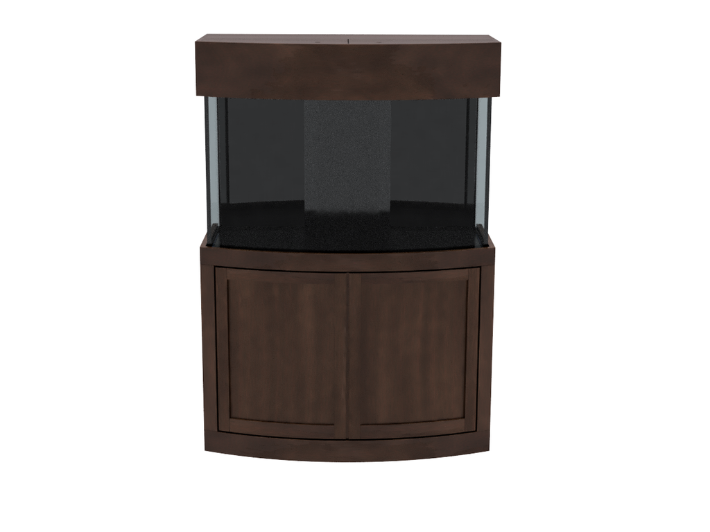 135 Gallon Bow Front Tank Kit | Classic Black Stand | Free Delivery ...